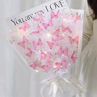 Mothers Day Gift Simulation Butterfly Bouquet Material Pack