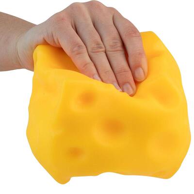 Easy Squeeze Squishy Extra Soft big Block Cheese Squishy toy