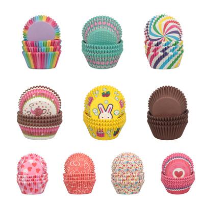 100Pcs Muffin Cupcake Paper Cupcake Liner Muffin Box Case Ba