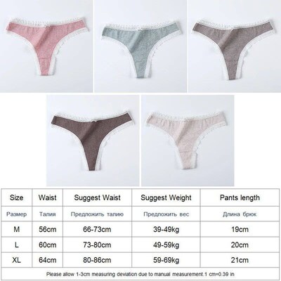 3 Pcs/Set Women Panties G-String Underwear Fashion Thong Sex