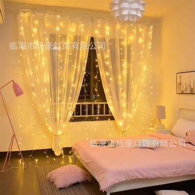 Led Light String 3*3m 300 Lights Curtain Light Remote Contro