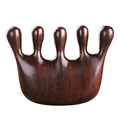 Meridian Massage Comb Five-Tooth Handleless Wooden Point Acu