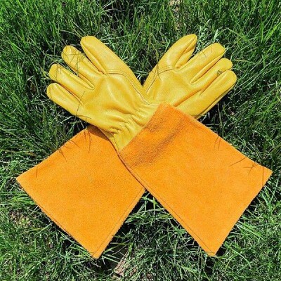 1 Pair Long Thorn Proof Rose Pruning Gloves Breathable