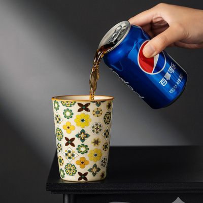 汝窑大唐宝相茶杯陶瓷主人杯个人专用大容量可乐杯功夫茶具单水杯