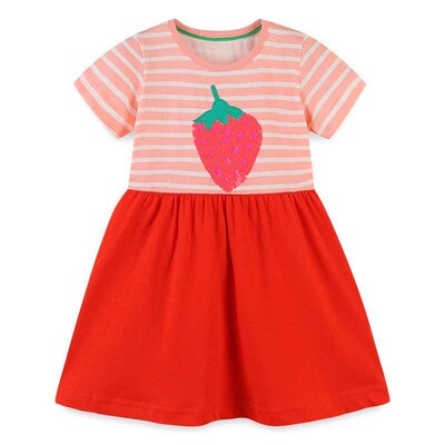 22 Girls Short Sleeve Dress Pd Summer Childrens Dress Knitt