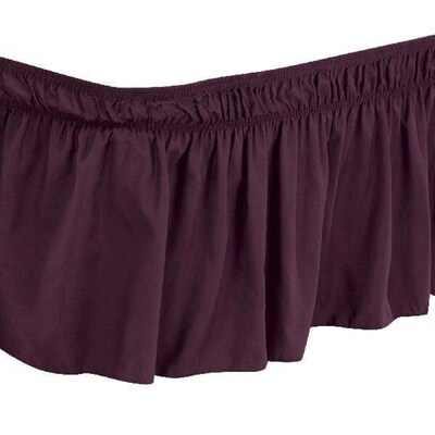Solid Color Bedding Elastic Bed Apron Dust Proof Bedspread