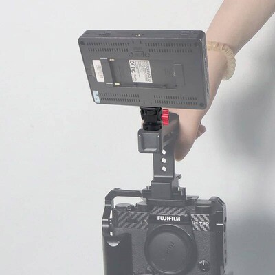 Monitor Mount Holder Tripod Head with Cold Shoe Mount Adapte