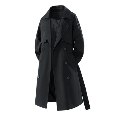 2025 Loose Youth Fashion Long Double-breasted rench at