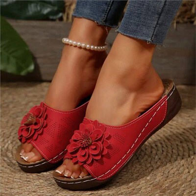 Flower Sandals Women Shoes Fashion Wedge Ladies Shoes