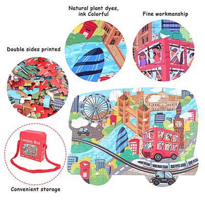 Hahowa Animal Puzzle Toys For Kids Unique Shapes Jigsaw