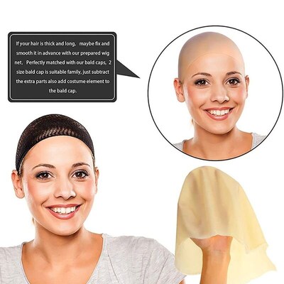 1Pc Nieuwe Grappig Latex Huid Fake Bald Head Unisex Fancy Fi