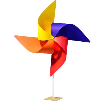 纸质大风车摆件儿童乐园幼儿园节日橱窗商场童年六一装饰美陈用品