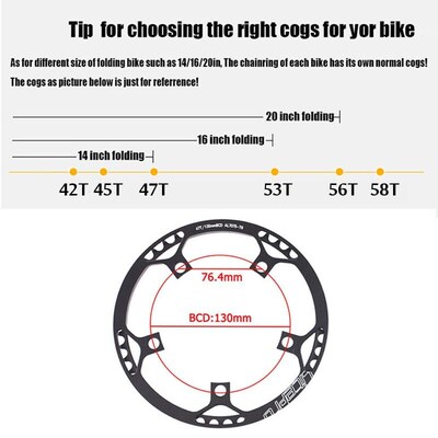 Litepro Bike 130BCD Folding Road Bicycle Crankset 170mm Cran