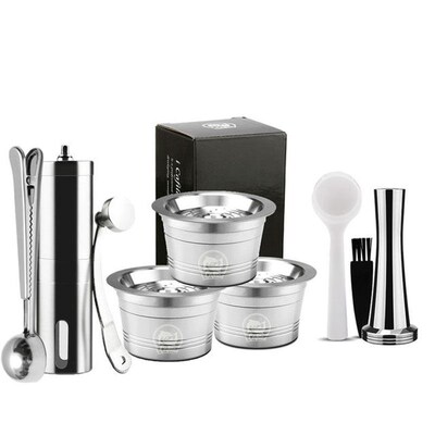 Stainless Steel Refillable Reusable Coffee Capsule for Cafis