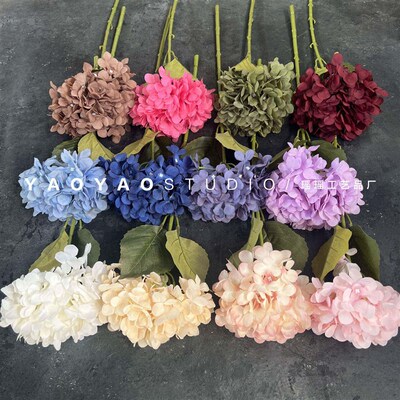 1 bouquet Artificial Peony Hydrangea Flower Home Wedding Par