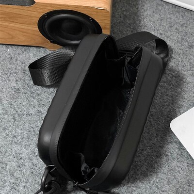 Simple Lightweight Box Bag Unisex ndy Diagonal Striped Shoul