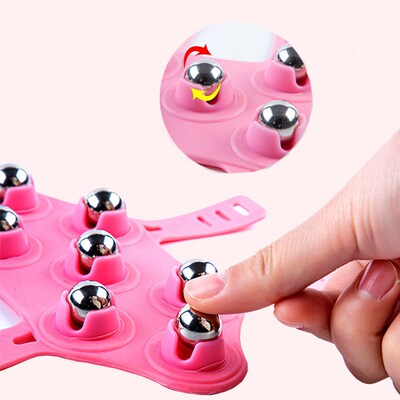 Balls Body Massage Glove Roller Ball Anti-Cellulite Muscle P
