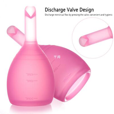 Women Reusable Menstrual Cup Soft Medical Silicone Lady Disc