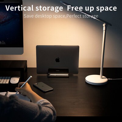 Vaydeer Plastic Vertical Laptop Stand Holder Adjustable Desk