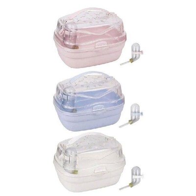 Ventilable Cage for Small Pet Guinea-Pig Travel Box with