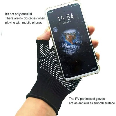 1 Pairs Bicycle Fingerless Gloves Lightweight Sunscreen Anti