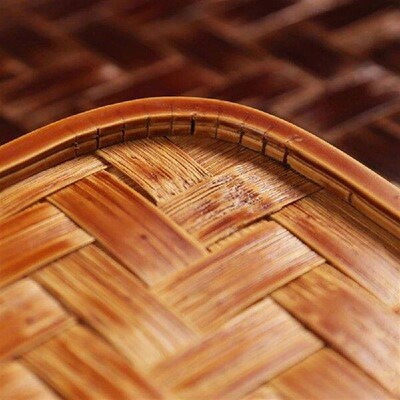Handmade Bamboo Weave Tea Tray For Teacup Teapot Chinese