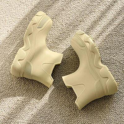 Rain boots womens four seasons fashion outdoor mid-tube wat