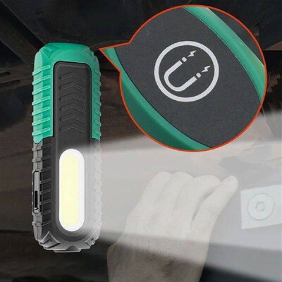 Inspection COB Flashlight with Hook Car Repair Working