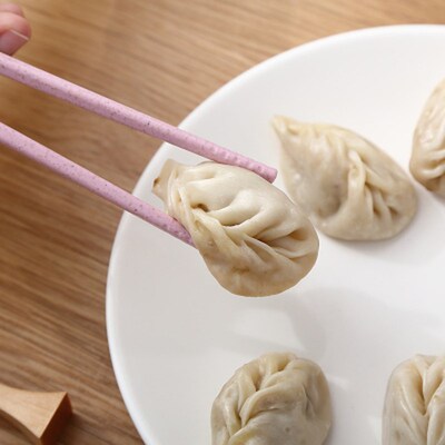 1 Pair of Wheat Straw Chopsticks Healthy Tableware Non-slip