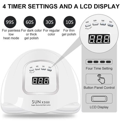 Nail Dryer Machine Professional Manicure Lamp 45 LEDs High P