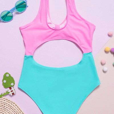 7~14Year Teenager Girls Swimsuit one piece Children Swimwear