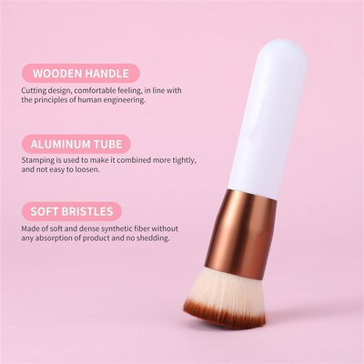 Foundation Brush Makeup Brush Liquid Blending Flat Top