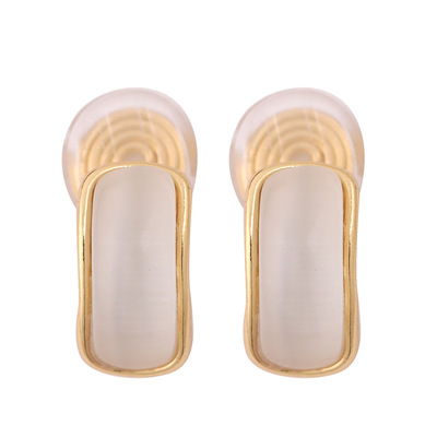 Korean style light luxury opal ear clip C-shaped mosquito co