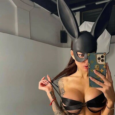 Topeng Cosplay Kostum Seksi Aksesoris Wanita Halloween Kelin