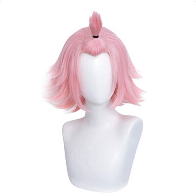Rambut Sintetis Tahan Panas Wig Cosplay Merek Genshin Venti