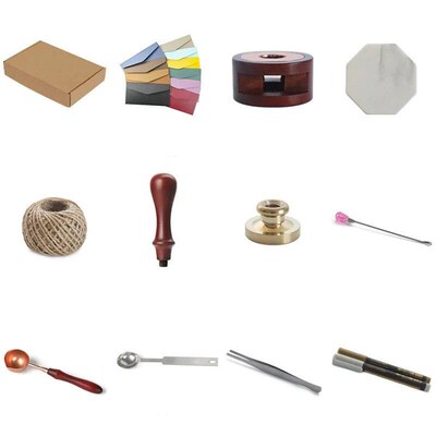Vintage Wax Seal Beads Stamps Scrapbook Material DIY Craft S