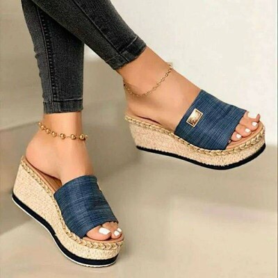 Summer Wedges Slippers Platform High Heels Women Slipper