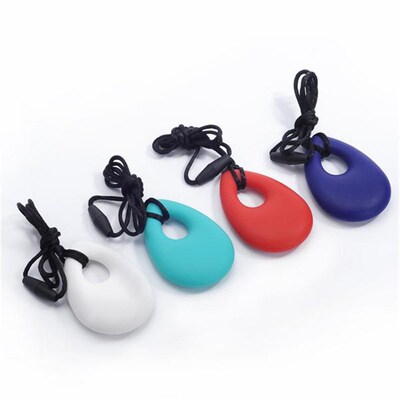1Pc Sensory Chew Necklace Brick Chewy Kids Silicone Biting