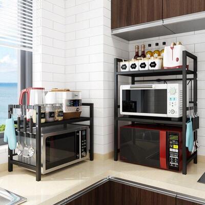 Kitchen+shelf+microwave+rack+Oven+shelf+table+top+for+retrac