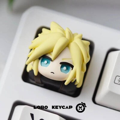 Cloud Sephiroth Artisan Keycap Resin Custom Personalized Key