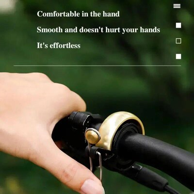 Concealed Bicycle Bell 80dB Loud and Clear Waterproof and ru