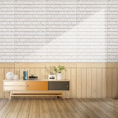 3D Brick Wall Stickers Wallpaper Decor Foam Waterproor墙纸