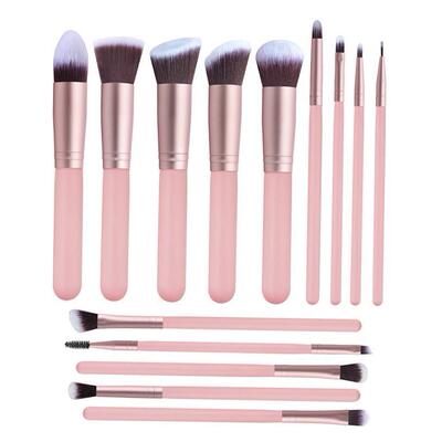 14pcs makeup brushes set for foundation powder blusher lip新
