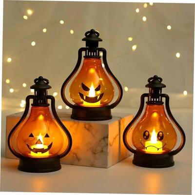 Horror Halloween LED Wind Light Portable Pumpkin Ghost LED