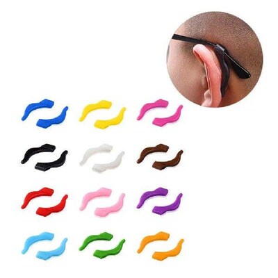 24 Pair Anti Slip Eyeglass Ear Pads Silicone Soft Kids Most