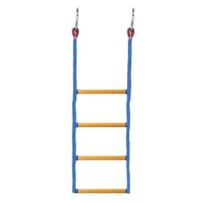 4-Steps Boat Rope Ladder, Portable Extension Marine Rope