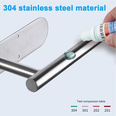 Stainless Steel Toilet Paper Towel Holder Adhesive Kitchen P