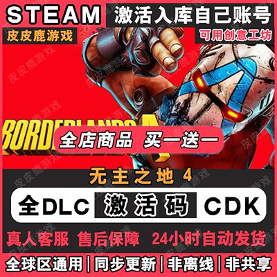 Steam无主之地4激活