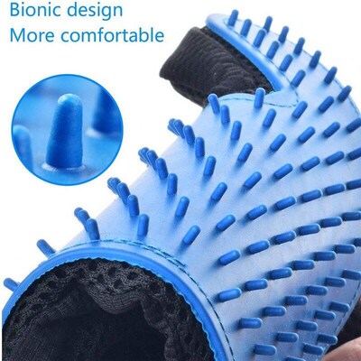 Pet Grooming Glove Silicone Cats Brush Comb Deshedding Hair