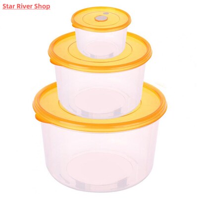 1 Set Food Storage Box Convenient Mini Plastic Bowl Storage